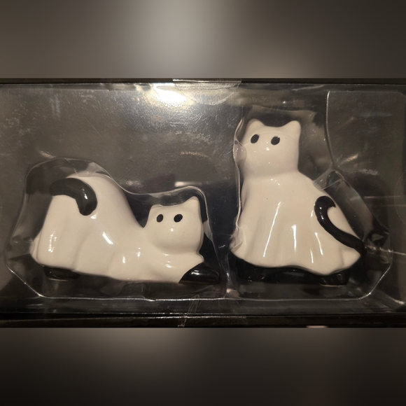Holiday | Halloween Cat Ghost Salt Pepper Shaker Set | Poshmark